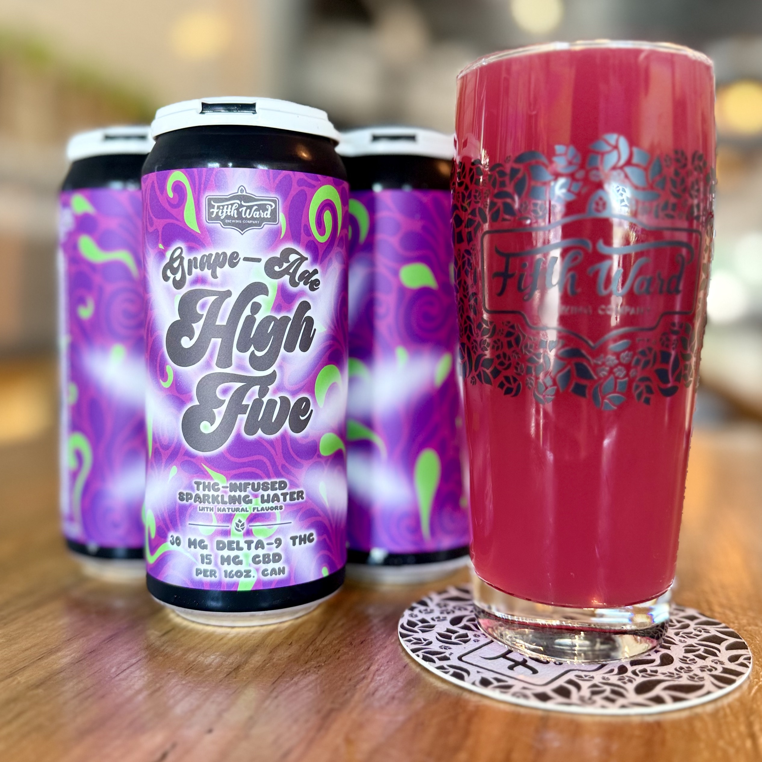 Grape-Ade High Five Sparkling Water